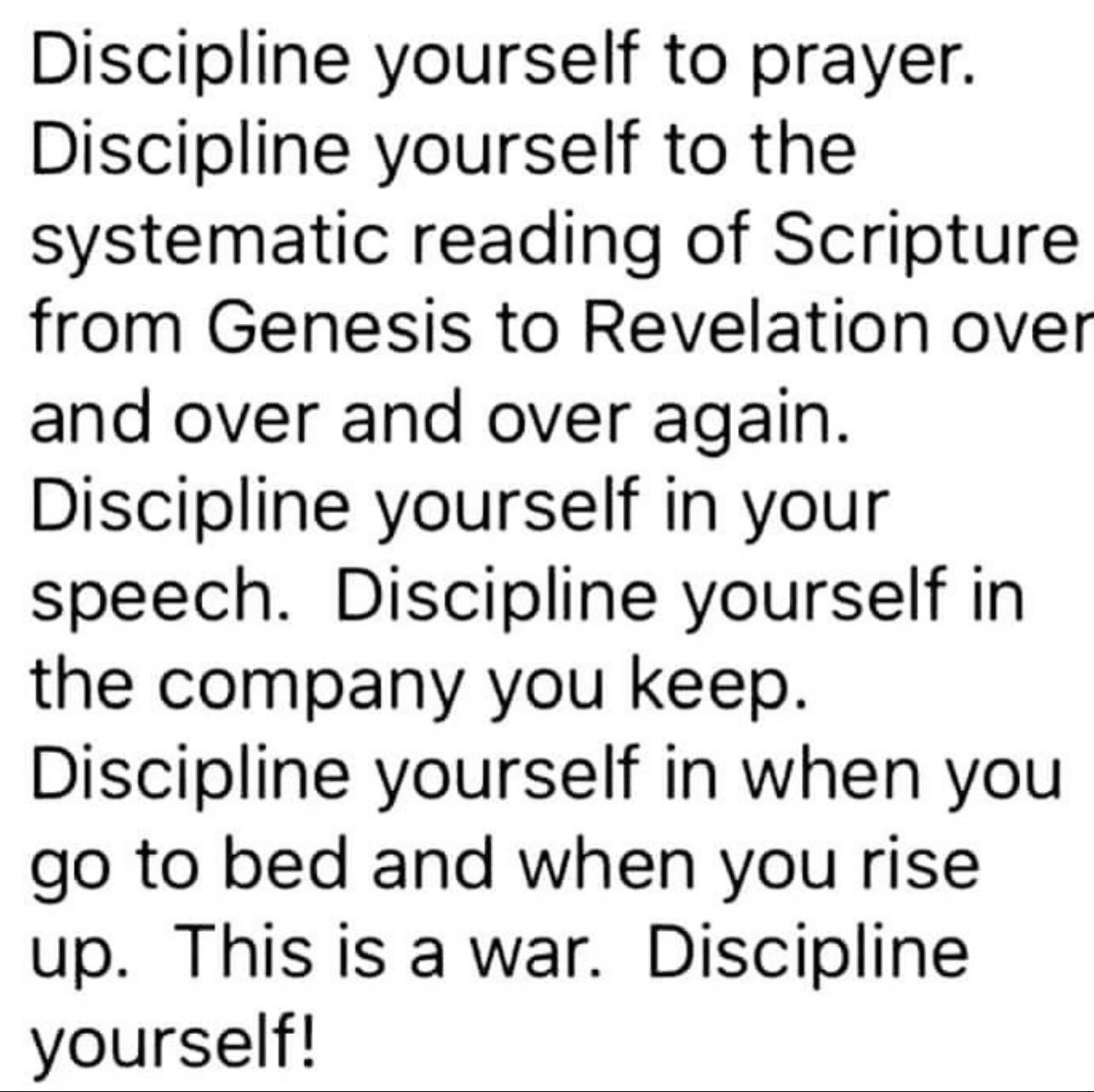 Discipline – Fullness Of Joy Ministry